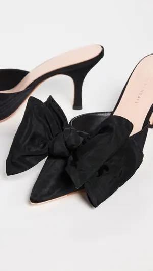 LOEFFLER RANDALL Margot Bow Mules - Black