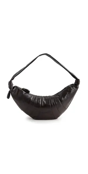 LEMAIRE Lemaire Large Croissant Shoulder Bag Dark Chocolate