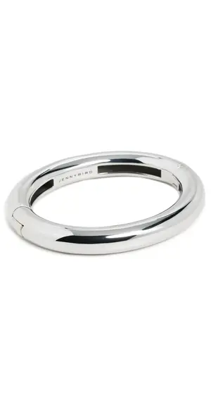 Jenny Bird Gia Mega Bangle Rhodium
