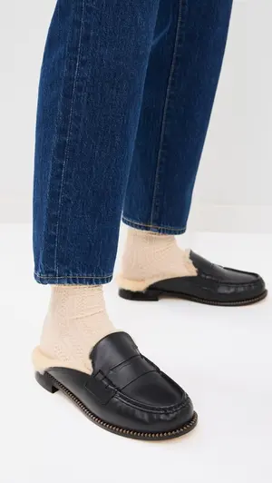 Freda Salvador Temi Shearling Flats