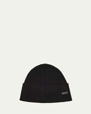 Saint Laurent Cashmere Beanie Hat - Black