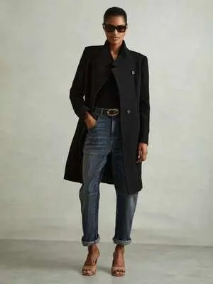 REISS Maude Wool-blend Longline Coat