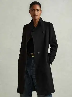 REISS Maude Wool-blend Longline Coat