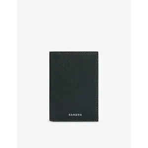 Sandro Logo-embossed Faux-leather Card Holder - Green