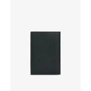 Sandro Logo-embossed Reconstituted Faux Leather Card Holder - Green