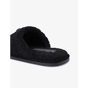Kurt Geiger Kensington Eagle-logo Faux-shearling Slippers