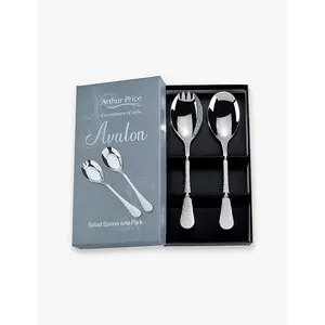 ARTHUR PRICE Avalon Stainless-steel Salad Servers - Stainless Steel