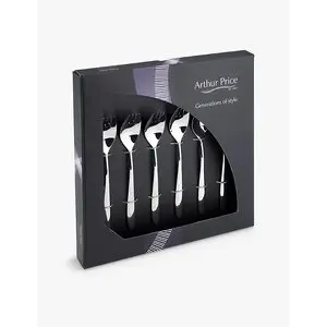 ARTHUR PRICE Willow Stainless-steel Party Forks Set Of Six - Stainless Steel