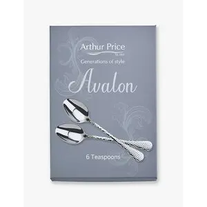 ARTHUR PRICE Avalon Stainless-steel Tea Spoons Set Of Six - Stainless Steel