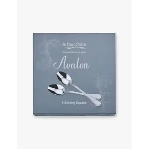 ARTHUR PRICE Avalon Stainless-steel Serving Spoons Set Of Four - Stainless Steel