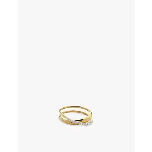 Monica Vinader Nura Wrap Lab-grown Diamond Ring - Yellow Gold