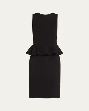 alice and olivia black peplum dress LBD in the Loop