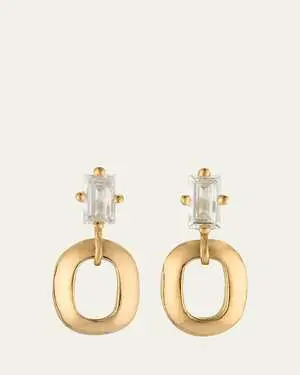 Lizzie Mandler 18k Yellow Diamond Stud Earrings - Gold