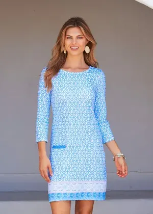 CABANA LIFE Shift Dress - Lake Como