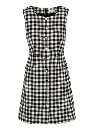 Rebecca Taylor Phillipa Check Mini Dress