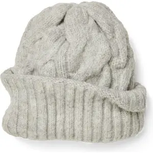 Free People Coast Line Cable Beanie - Grey