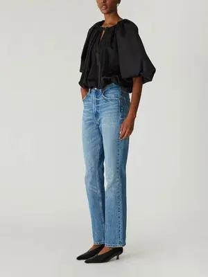 Rebecca Taylor Techy Sateen Bubble Blouse