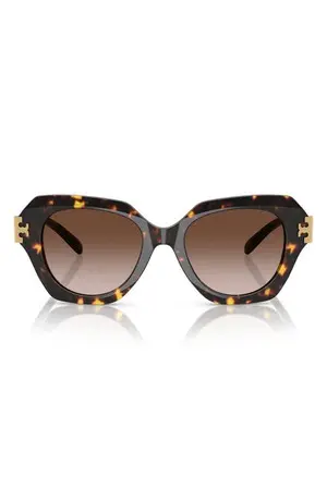 Tory Burch 51mm Cat Eye Sunglasses - Brown Tort