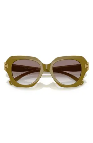 Tory Burch 51mm Cat Eye Sunglasses - Olive
