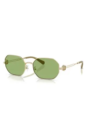 Tory Burch 55mm Irregular Sunglasses - Gold Pink