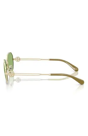 Tory Burch 55mm Irregular Sunglasses - Gold Pink