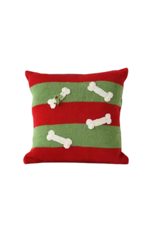 MELANGE COLLECTION 10 " Dog Bone Pillow - Red