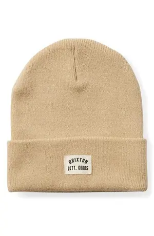 Brixton Woodburn Watch Cap Beanie - Biscotti