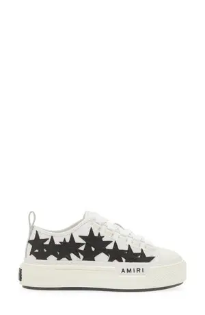 Amiri Stars Court Sneakers - White Black