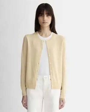 Everlane Classic Cashmere Cardigan - Creme