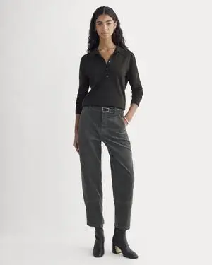 Everlane Corduroy Barrel Pants - Graphite