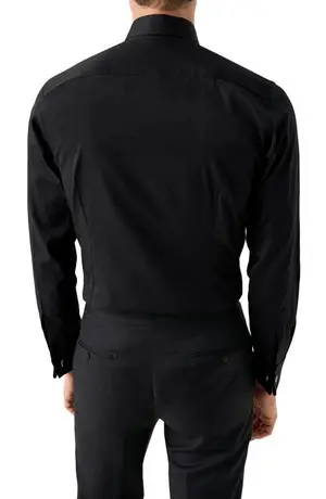 Eton Contemporary Fit Striped Bib Tuxedo Shirt