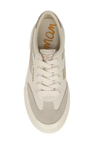 Sam Edelman Simone Platform Sneakers - Ivory/lily White/gold Leaf