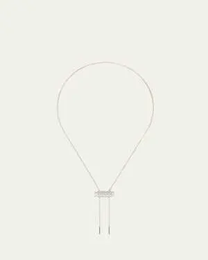 NOUVEL HERITAGE 18k Latch Pendant Necklace - White Gold