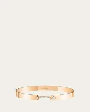 NOUVEL HERITAGE 18k Bangle With Diamonds - Rose Gold