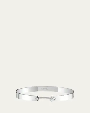 NOUVEL HERITAGE 18k Bangle With Diamonds - White Gold