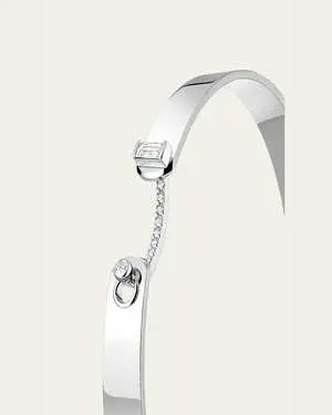 NOUVEL HERITAGE 18k Dinner Date Gm Mood Bangle - White Gold