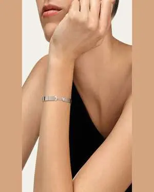 NOUVEL HERITAGE 18k Dinner Date Gm Mood Bangle - White Gold