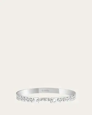 NOUVEL HERITAGE Nouvel Heritage 18K Gold Soiree Diamond Bangle White Gold