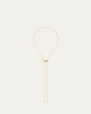 NOUVEL HERITAGE 18k Latch Pendant Necklace - Rose Gold