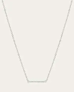 NOUVEL HERITAGE 18k Diamond Pendant Necklace - White Gold