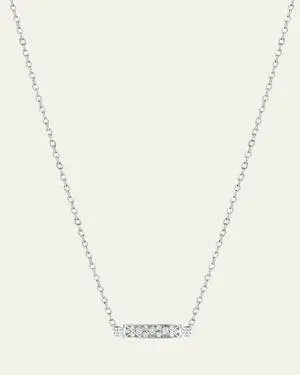 NOUVEL HERITAGE 18k Diamond Parisian Stroll Mood Pendant Necklace - White Gold