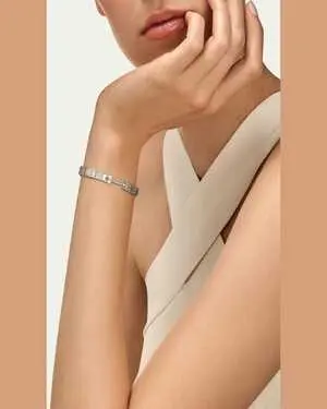 NOUVEL HERITAGE 18k Diamond Bangle - Yellow Gold