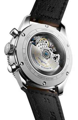 LONGINES Spirit Flyback Automatic Chronograph Strap Watch - Black