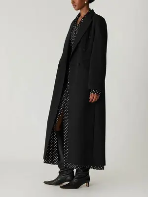 Rebecca Taylor Refined Suiting Crombie Coat