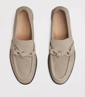 Bottega Veneta Calfskin Alstaire Loafers - Neutral