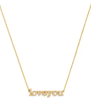 JENNIFER MEYER Love You Diamond Necklace - Gold