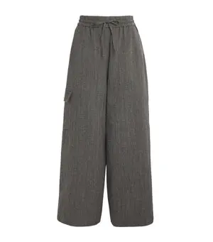YVES SALOMON Wide-leg Cargo Trousers