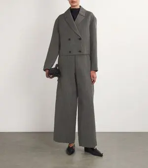 YVES SALOMON Wide-leg Cargo Trousers