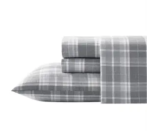 Laura Ashley Mulholland Plaid Grey King Sheet S Et - One-color
