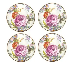 MACKENZIE-CHILDS Set Of 4 Appetizer Plates - One-color